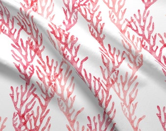 Coral fabric | Etsy