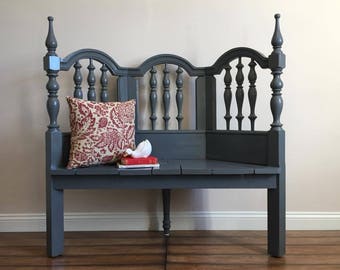 Headboard bench | Etsy