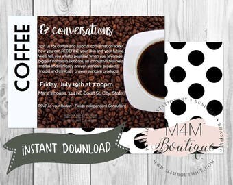 Coffee invitation | Etsy