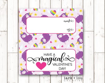 Printable Valentine Treat Bag Toppers Editable Sweet Treat