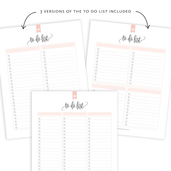 To Do List To Do printable Printable List INSTANT DOWNLOAD