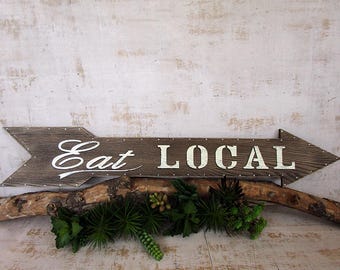 Rustic eat sign | Etsy