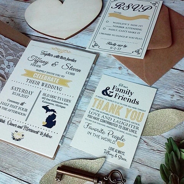 Custom Handmade Invitations by InvitatiiCouture on Etsy
