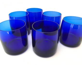Cobalt blue glass | Etsy