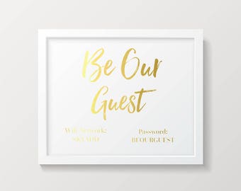 Be our guest print | Etsy