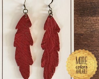 Sterling Silver Feather with Leather Wrap Bracelet