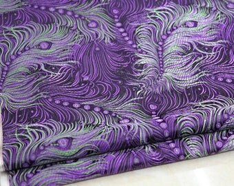Peacock fabric | Etsy