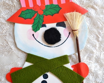 Paper snowman | Etsy