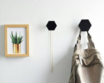 Modern wall hooks | Etsy