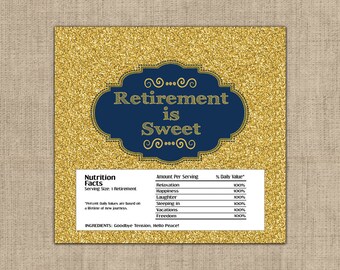 Retirement candy bar | Etsy