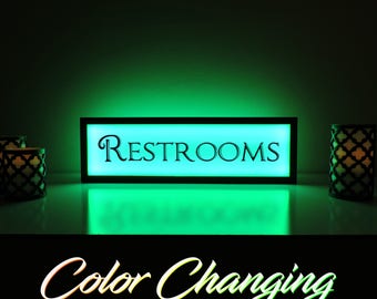 Restroom sign | Etsy