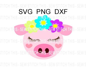 Pig svg | Etsy