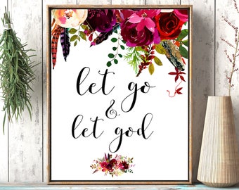 Let go and let god | Etsy