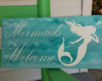 Mermaids welcome | Etsy