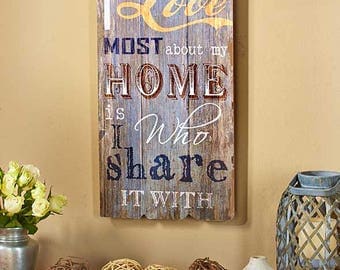 Rustic home sign | Etsy