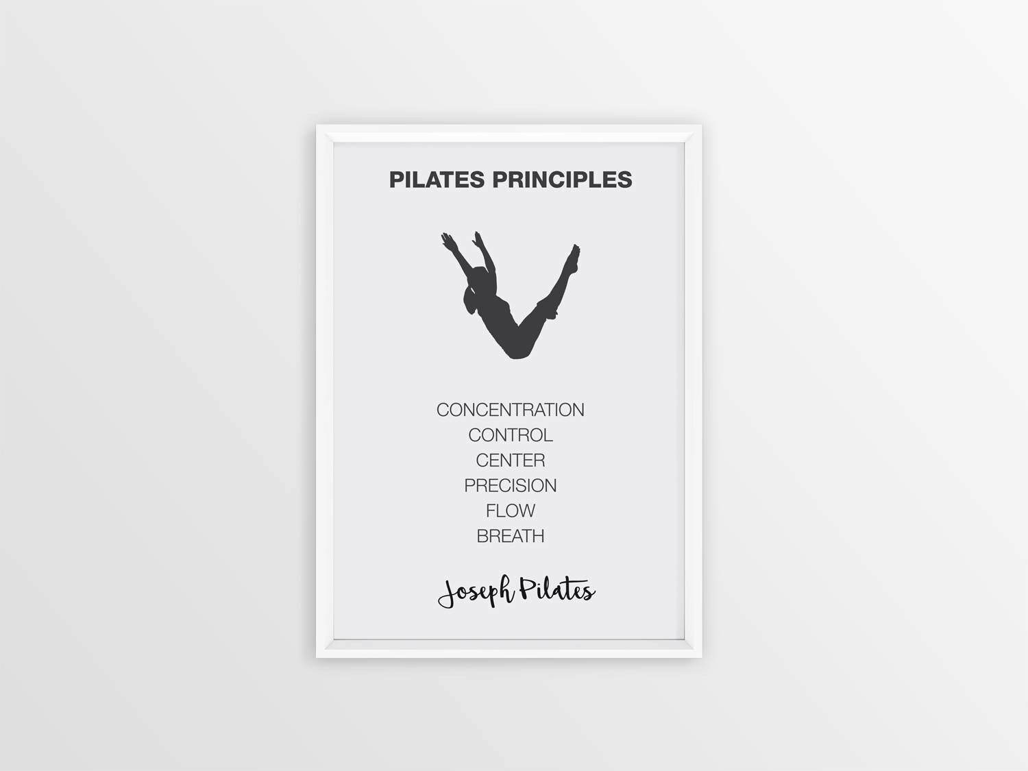 PILATES POSTER Pilates Art Print Pilates Studio Decor