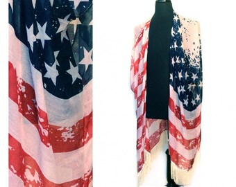 American flag poncho | Etsy