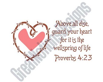 Proverbs 4 23 | Etsy