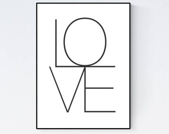 Love wall art | Etsy