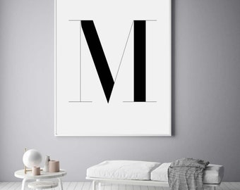 Letter m print | Etsy