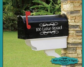 Two Mailbox decals Vinyl Wall Art