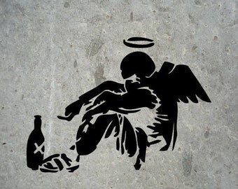Banksy fallen angel | Etsy