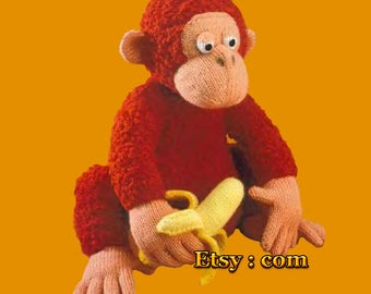 Vintage Stuffed Toy Monkeys | Etsy