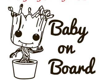 Baby groot decal | Etsy