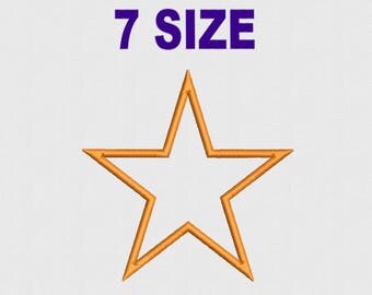 Star embroidery | Etsy