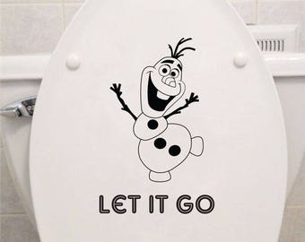 Olaf Toilet Decal