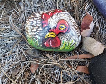 Hand painted chicken | Etsy