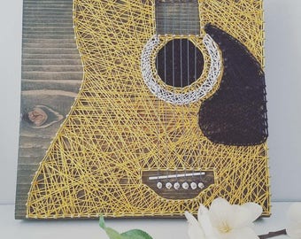 Guitar string art | Etsy