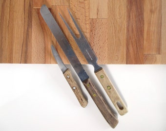 Wood handle knife | Etsy