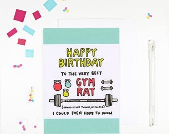 Fitness card | Etsy