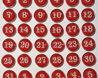 Calendar numbers | Etsy