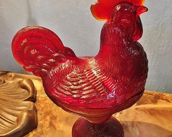 Rooster candy dish | Etsy