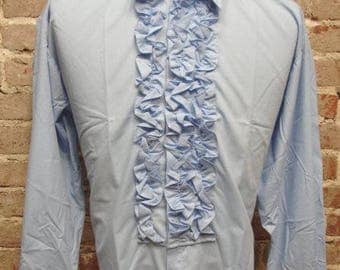 Ruffled tuxedo shirt | Etsy