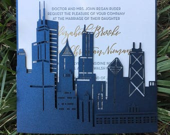 Chicago invitation | Etsy