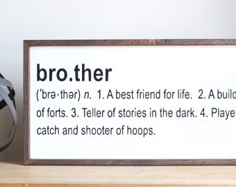 Brother definition | Etsy