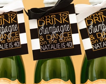 Champagne tags | Etsy
