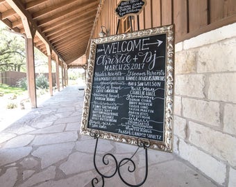 Wedding program sign | Etsy