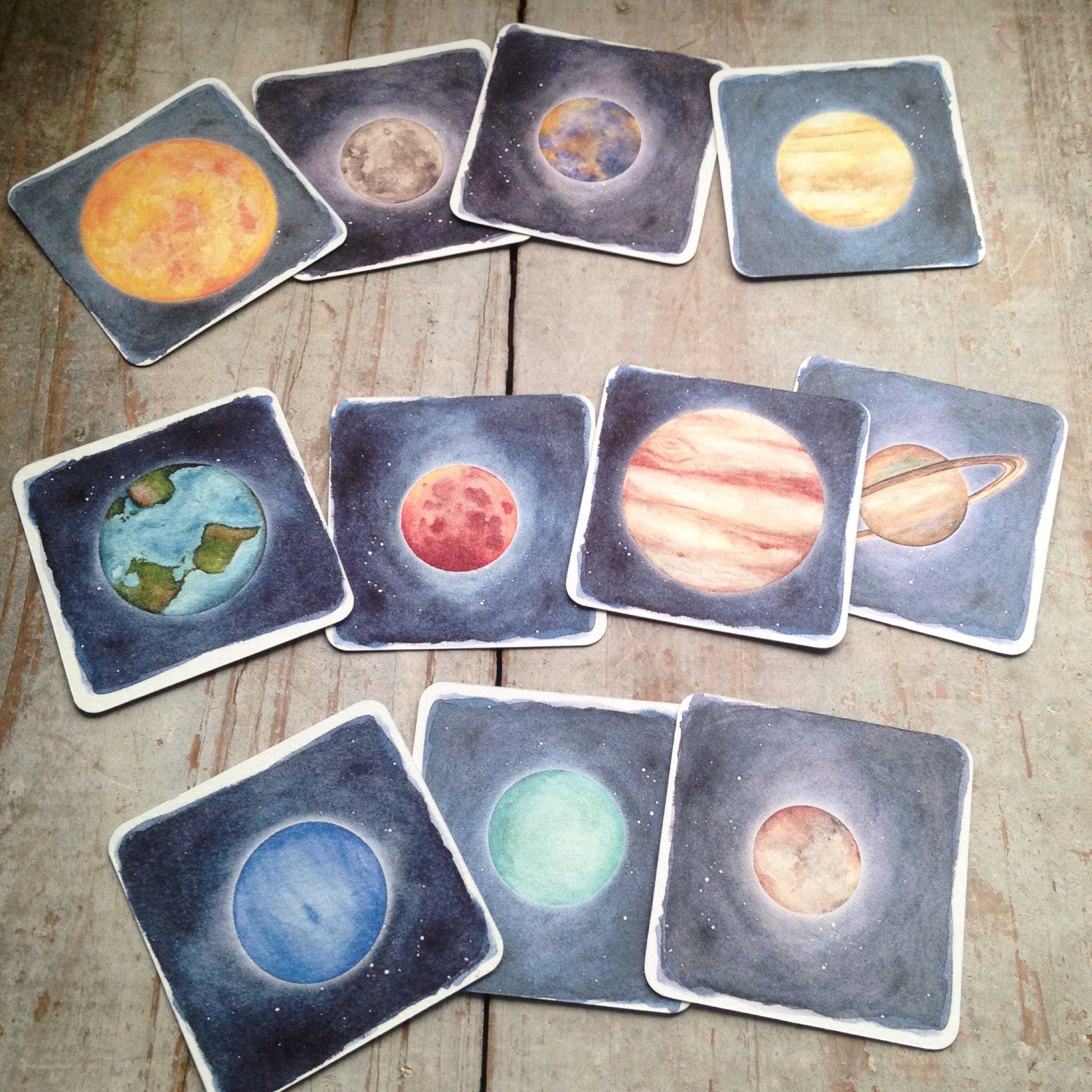 Solar System Memory Matching Game Educational Game