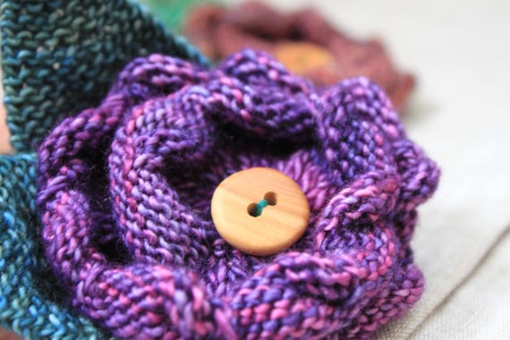 Knitting Pattern Knitted Flower knit flower corsage