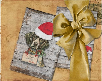 Dog christmas cards | Etsy