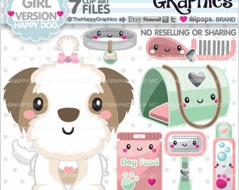 Cute dog clipart | Etsy