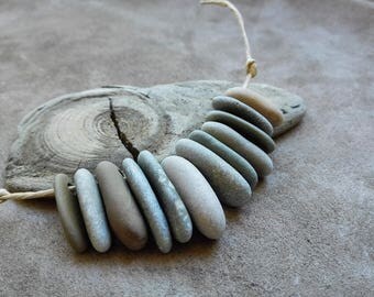 Flat beach stones | Etsy