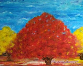 Large tree art | Etsy