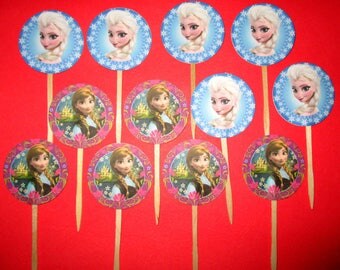 Elsa cupcake topper | Etsy