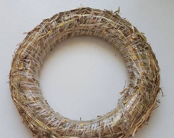 Straw wreath | Etsy