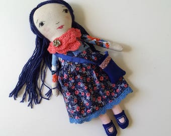 Handmade cloth doll | Etsy